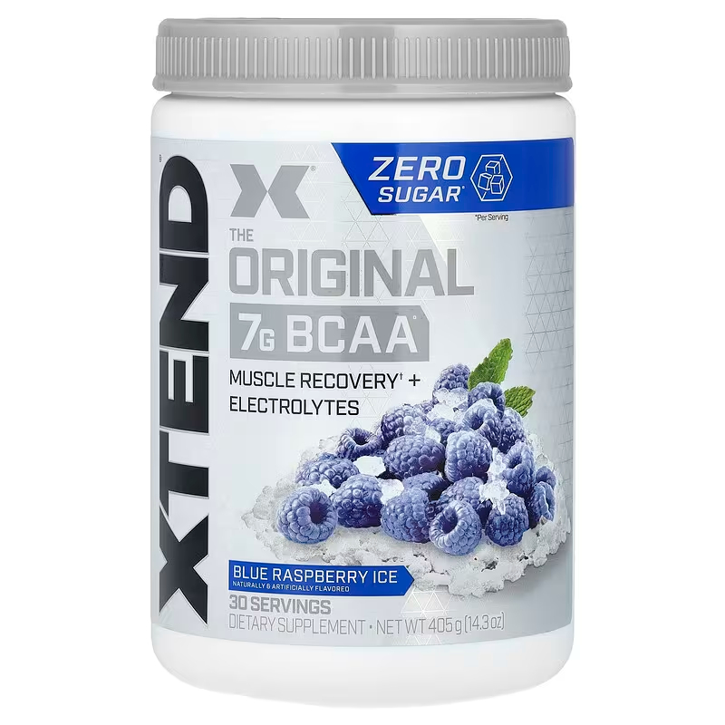 Xtend, The Original 7G BCAA, Blue Raspberry Ice, 14.3 oz (405 g ...