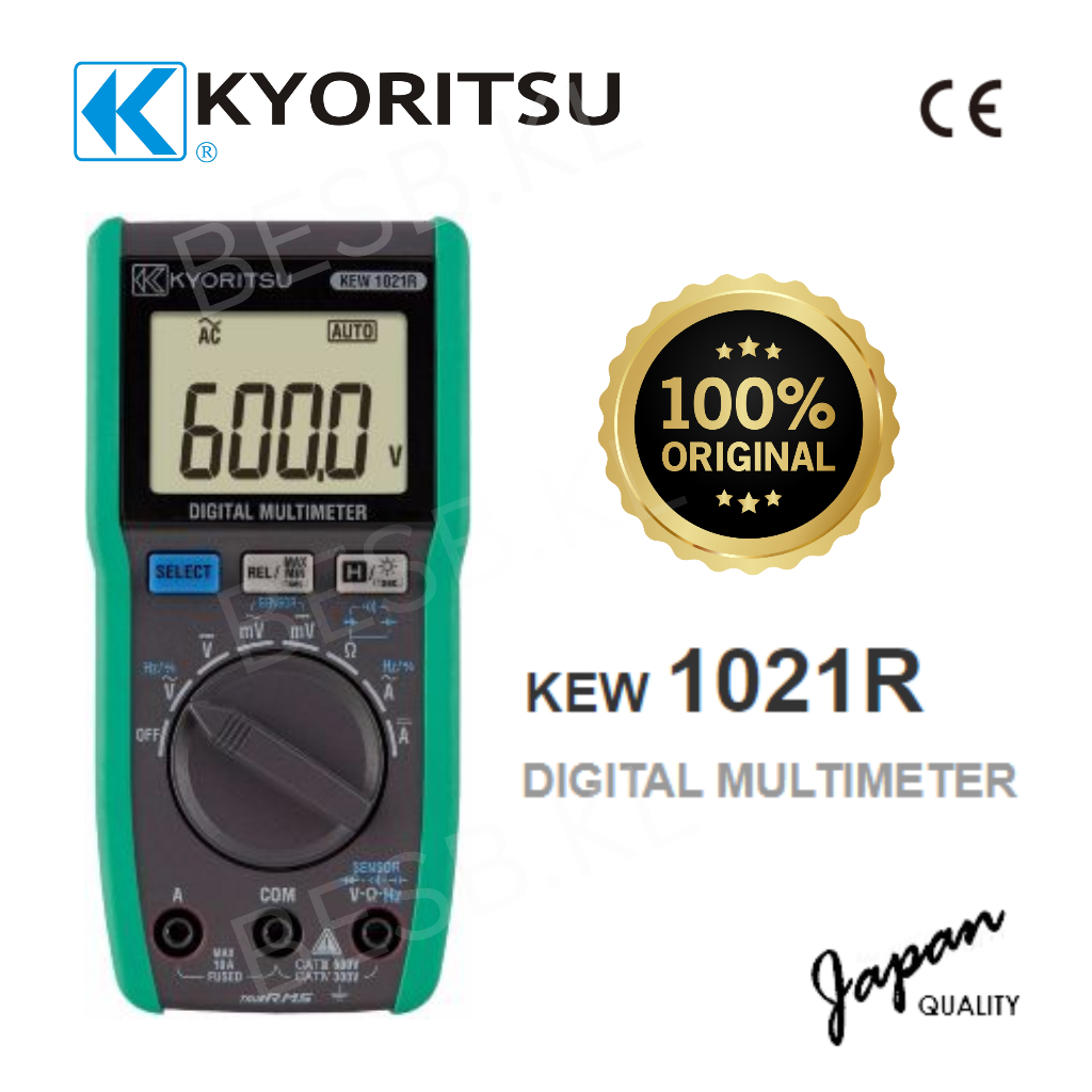 Kyoritsu 1021R Digital Multimeter Original Ready Stock | Shopee Malaysia