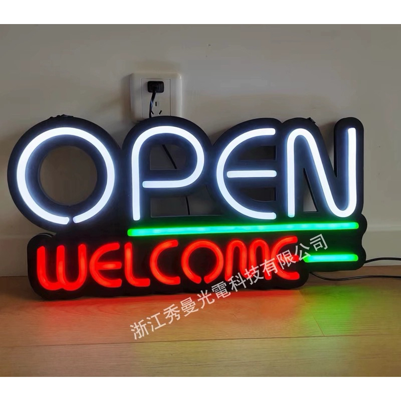 Open welcome led neon signs **BLINKING MODE** | Shopee Malaysia