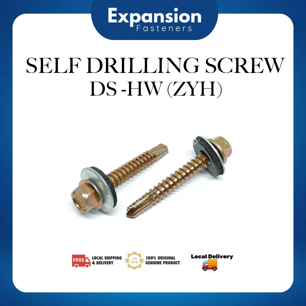 Self Drilling Screw skru besi DS-HW Hexagon Head with Bonded Washer ...