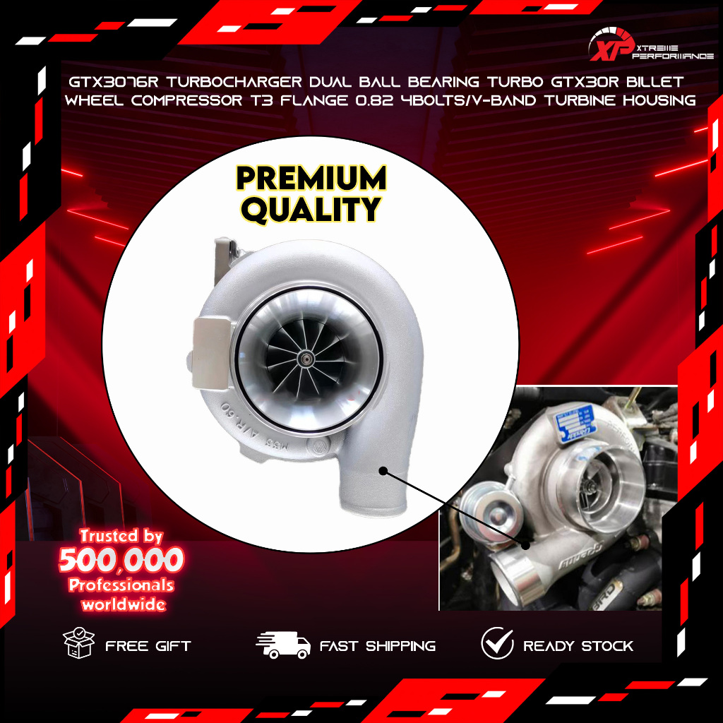 GTX3076R Turbocharger Dual Ball Bearing Turbo GTX30R Billet Wheel ...