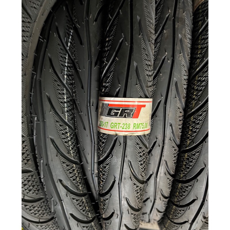 GRT Motorcycle Tubetype Tyre GRT238 Motor Tube Type Tayar 250-17 60 90 ...