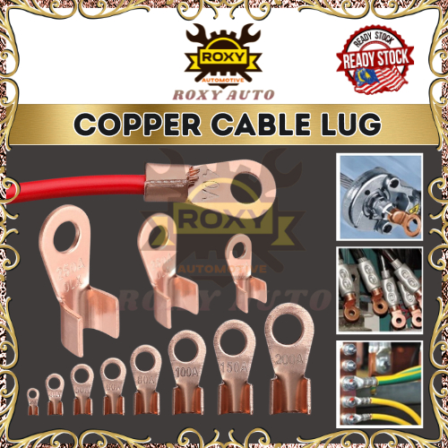 ROXY Copper Terminal OT Cable Lug Wire Connector 20A 40A 60A 80A 100A ...