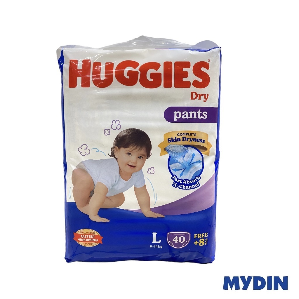Huggies Dry Pants L40 | Shopee Malaysia