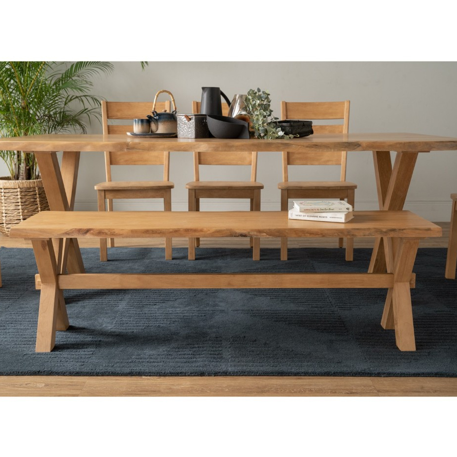 Kerusi Kayu Bangku Panjang ALFORD Long Seating Bench Chair Modern 48cm ...