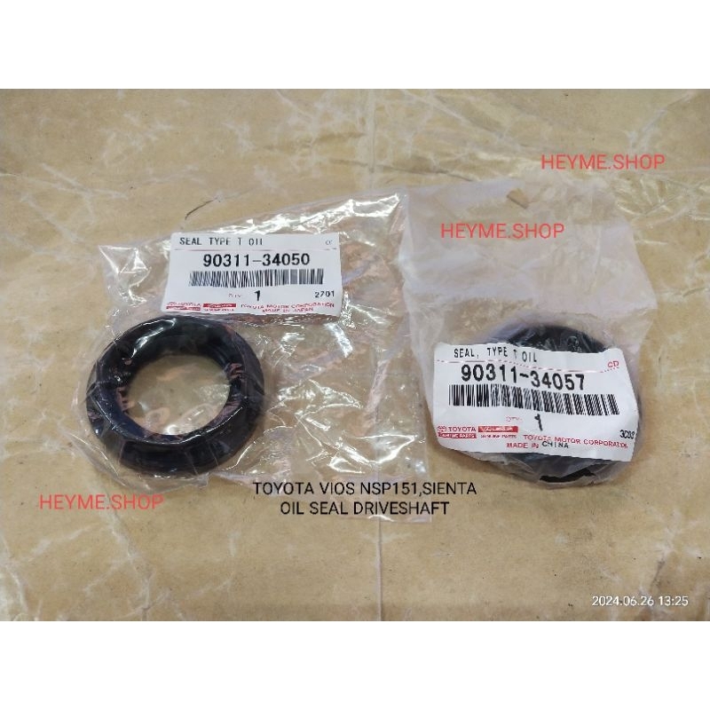TOYOTA VIOS NSP151 SIENTA NSP170 DRIBESHAFT OIL SEAL 90311-34057 90311 ...