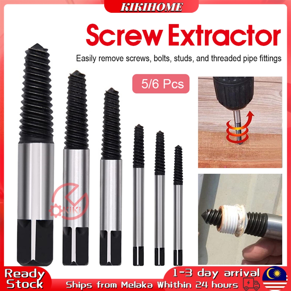Speed Screws Out Extractor Drill 5pcs 6pcs/Set【4MM-15MM】Screw Extractor ...