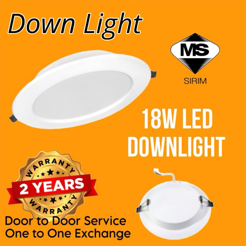LED Downlight Single Colour /3 Colour 12W/4~5” 18W/6” Round [2 Year ...
