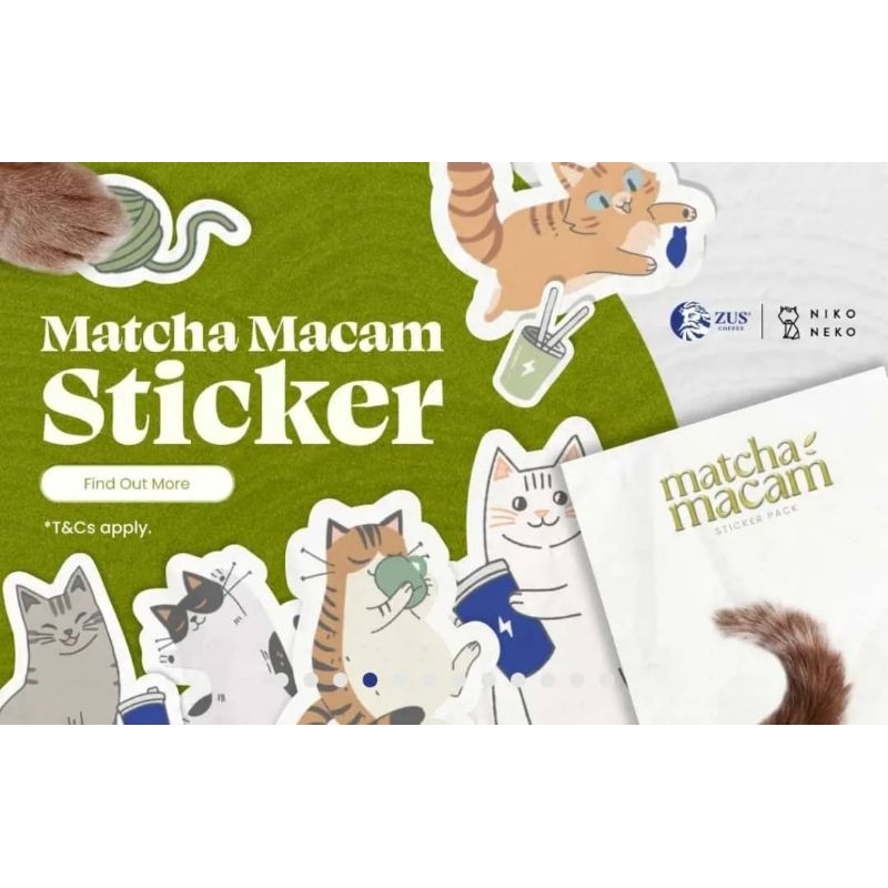 Matcha Macam ZUS Stickers | Shopee Malaysia