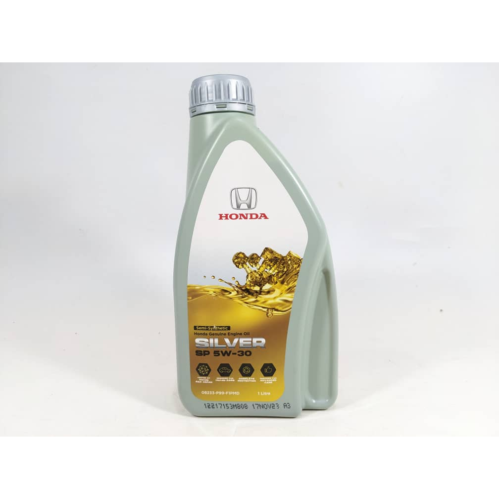 HONDA SILVER SP 5W30 Original Engine Oil 1 Litre Semi Synthethic 5W-30 ...