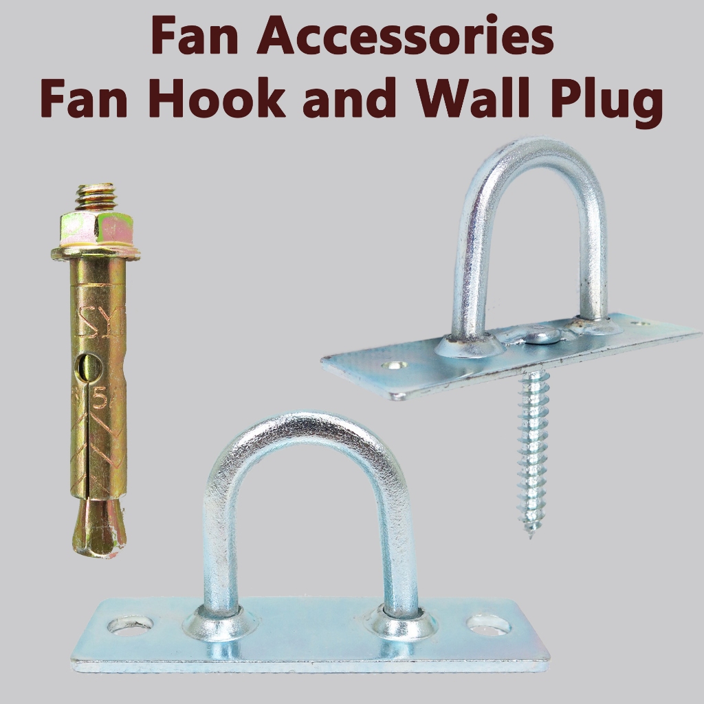 3H 122 123 Fan Hook Wall Plug For Ceiling Fan | Shopee Malaysia