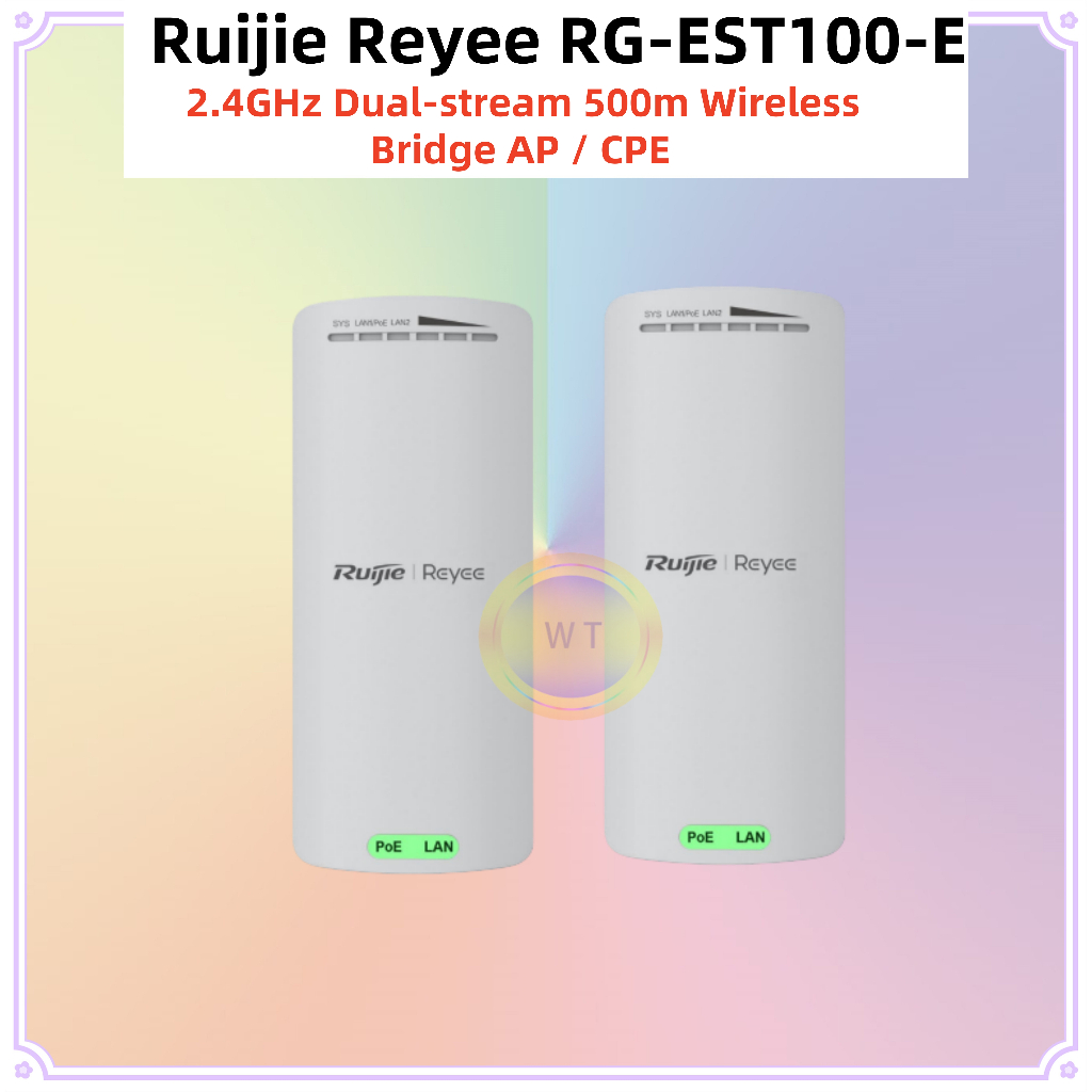 Ruijie Reyee RG-EST100-E 2.4GHz Dual-Stream Weatherproof 500m Wireless ...