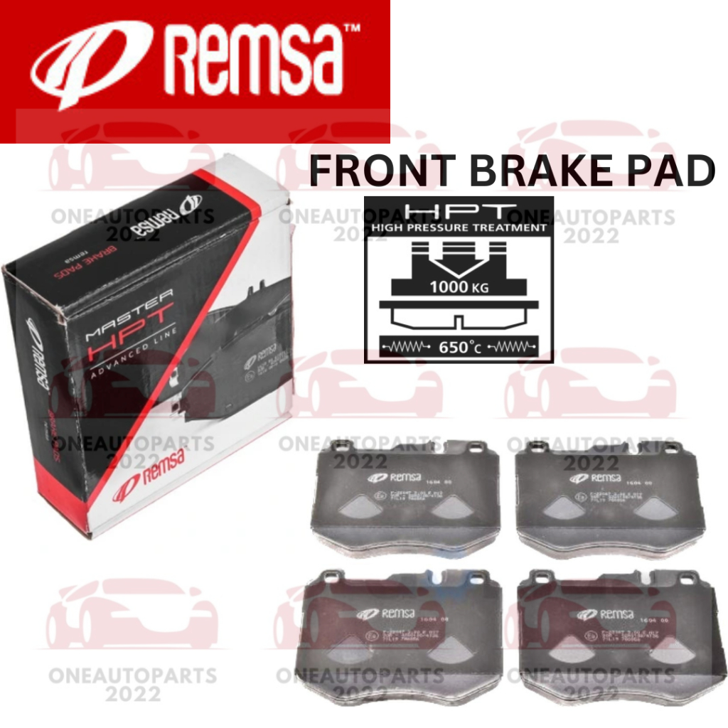 REMSA SPAIN MASTER HPT FRONT BRAKE PAD MERCEDES BENZ W205 C350e C300 ...