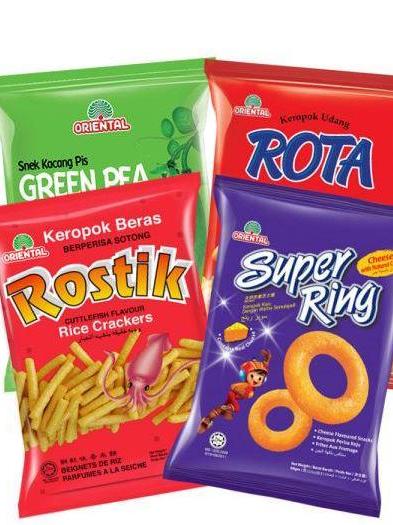 Oriental Keropok 60g Super Ring/Green Pea/Rota Prawn/Rostik Cuttlefish ...