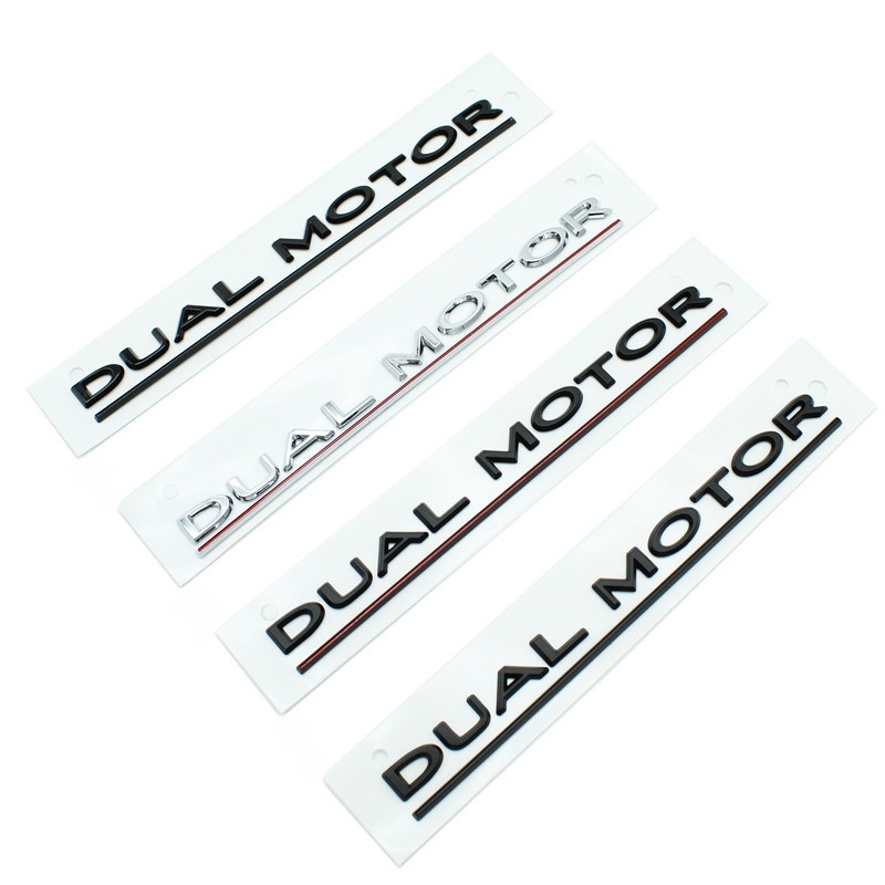 DUAL MOTOR Emblem for Tesla Model 3 Y S X Accessories Underlined ...