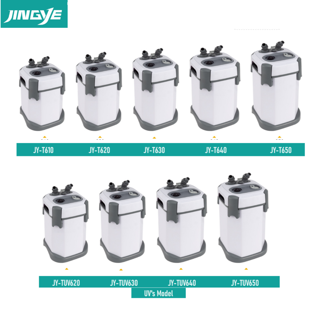 JINGYE Canister External Filter / UV with Aquarium Pump JY-T610 JY-T650 JY-TUV650 JY-TUV650 JY ...