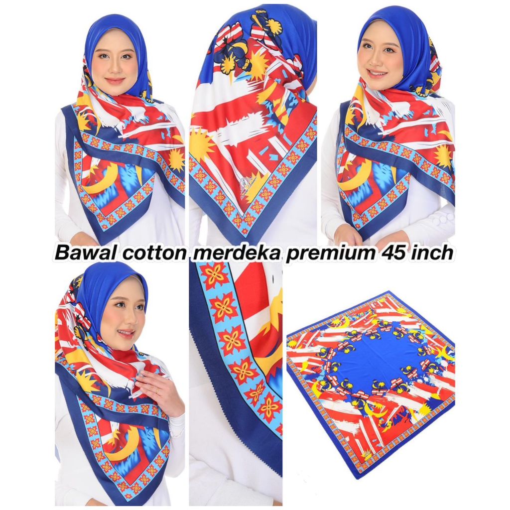 Bawal merdeka laser cut premium 45” Dewasa New design | Shopee Malaysia