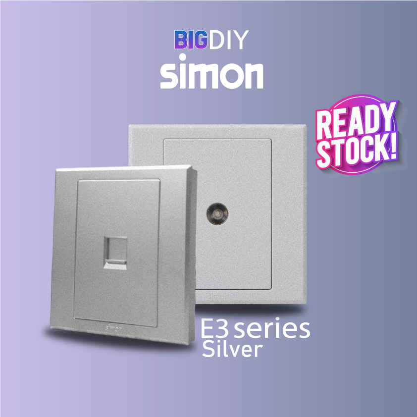 Simon E3 Series (Silver) Switch / Switches & Socket Outlet (BIGDIY ...