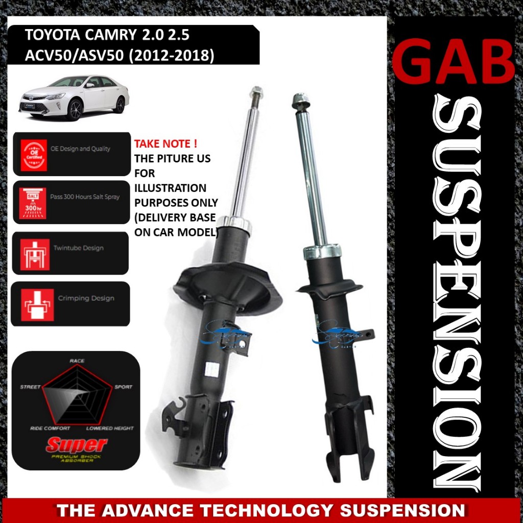 ORIGINAL SET GAB SUPER FRONT ABSORBER/REAR ABSORBER - TOYOTA CAMRY 2.0 ...