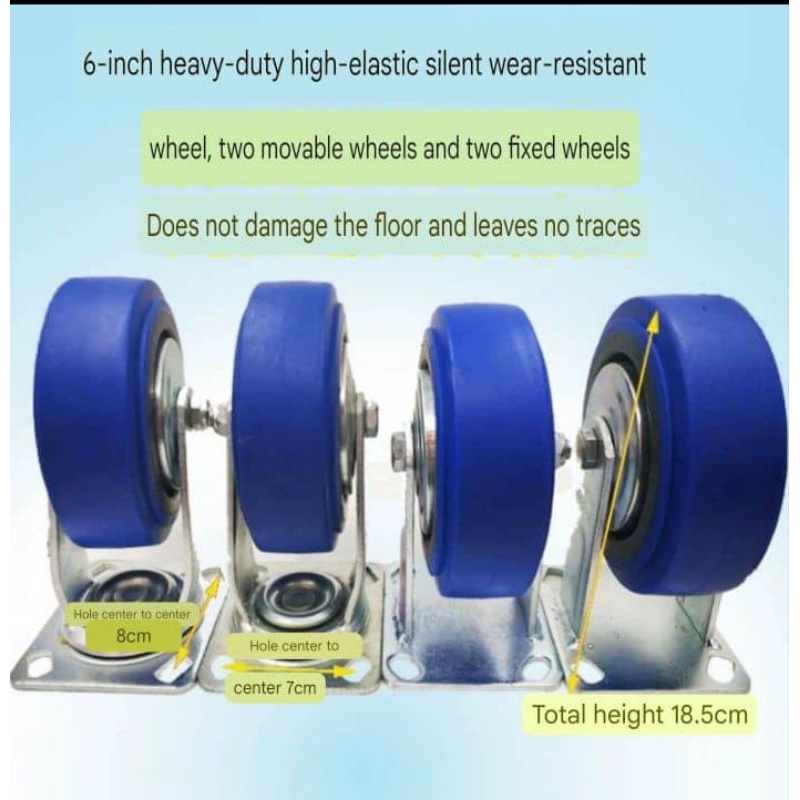 Win-Win 1000kg Industrial Castor Wheel Set 6 Inch(150mm) | Shopee Malaysia