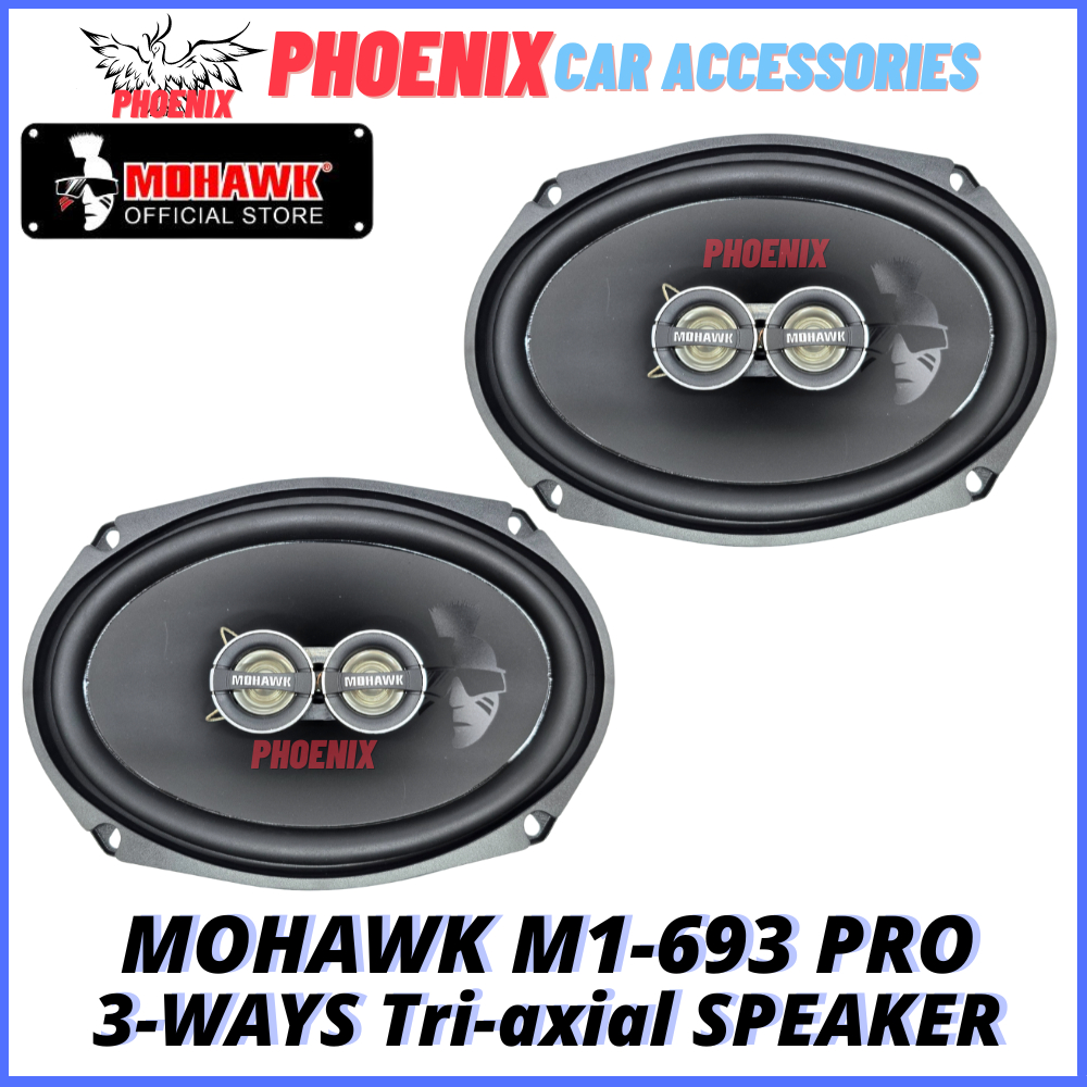 6x9'' 📢 MOHAWK SILVER M1 Series 3-WAYS Tri-axial SPEAKER M1-693 PRO CAR ...