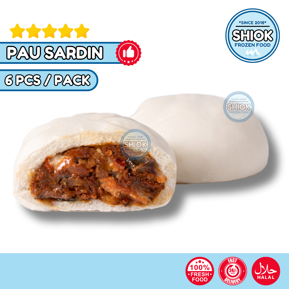 HALAL Dim Sum | Pau Sardin - Sardin Pau | 沙丁包 | 6pcs / Pack (KV Area ...