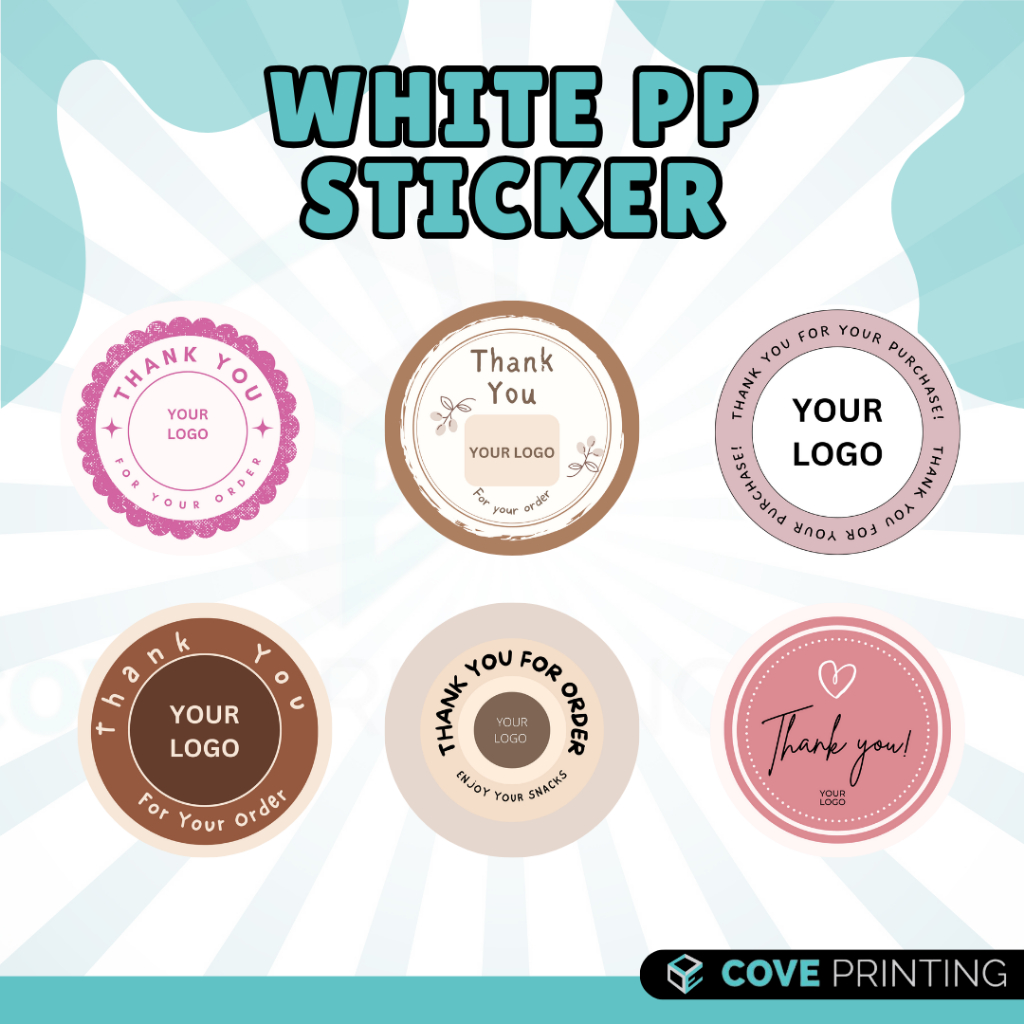 3 CM STICKER LABEL PRODUCT (WHITE PP STICKER) | Shopee Malaysia
