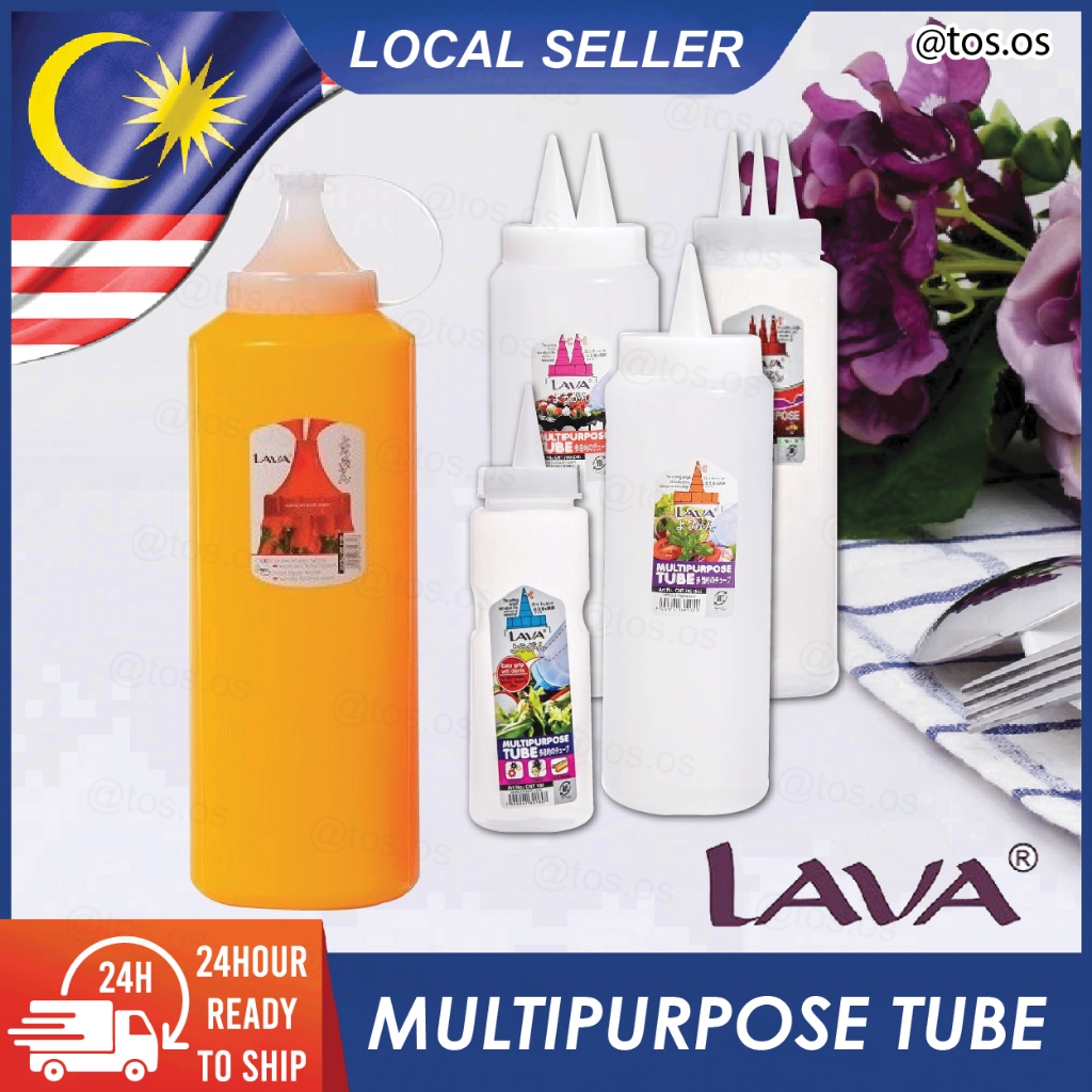Lava Sauce Squeezer Multipurpose Tube Sauce Bottle Container Roti Jala ...