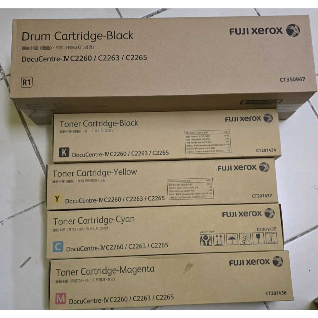 Fuji Xerox Cartridge DocuCentre-IV C2260 C2263 C2265 (Genuine) Black ...