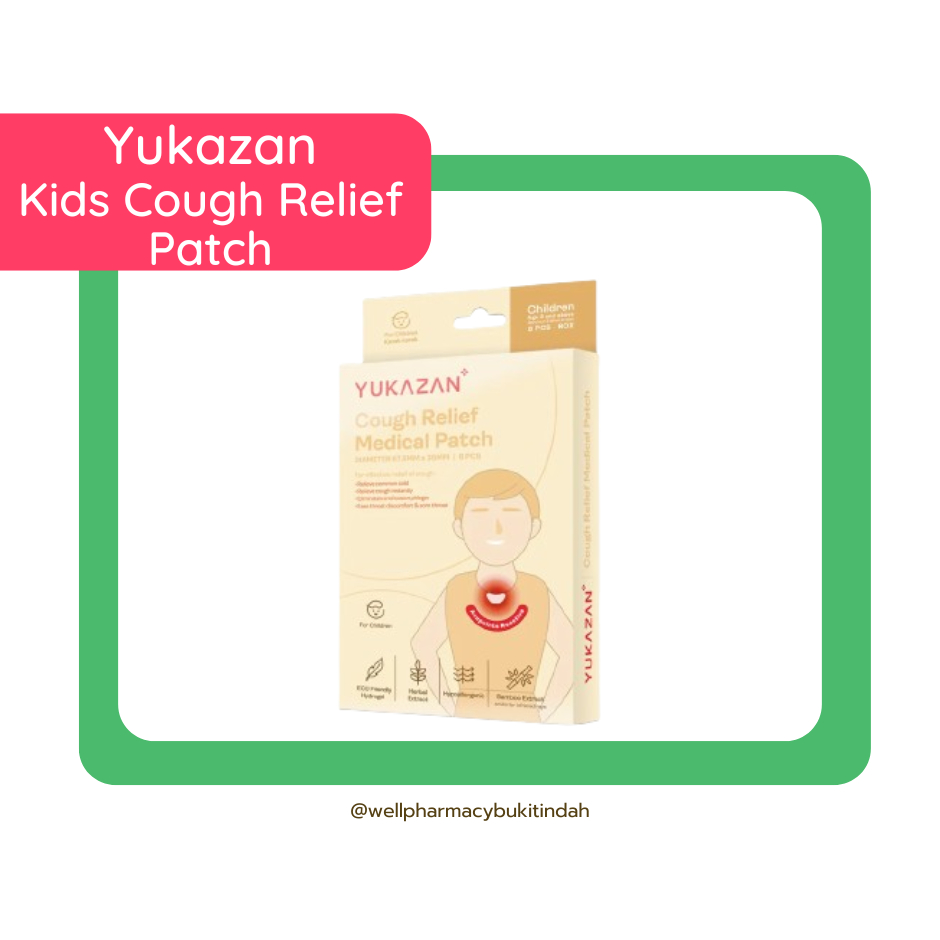 Yukazan Children / Kids Cough Relief Patch (6's) Anti Cough Patch for ...