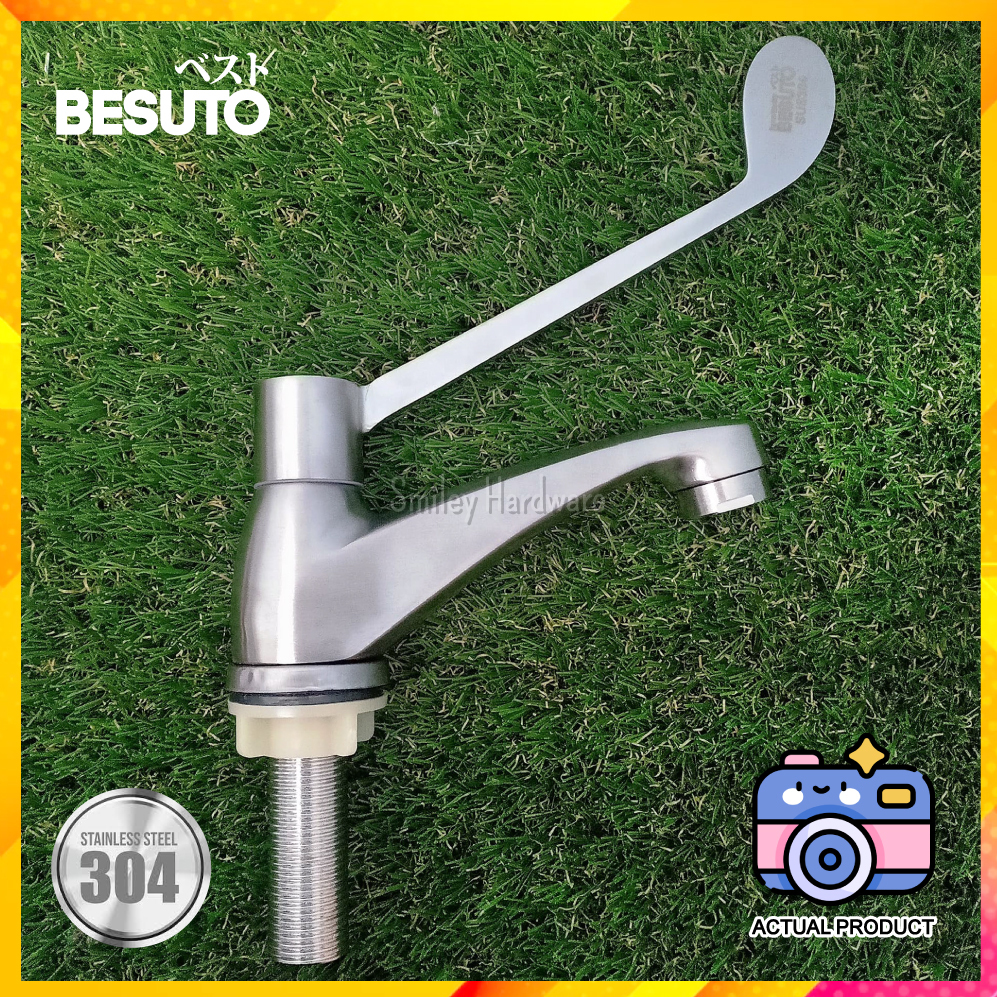BESUTO Heavy Duty SUS304 Stainless Steel Extended Single Lever Pillar ...