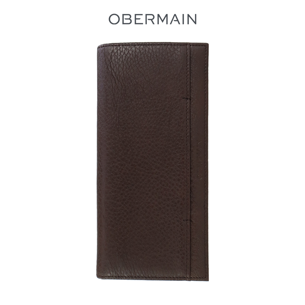 OBERMAIN Genuine Leather RFID Long Wallet OBW223G3 (221005G3) Brown ...