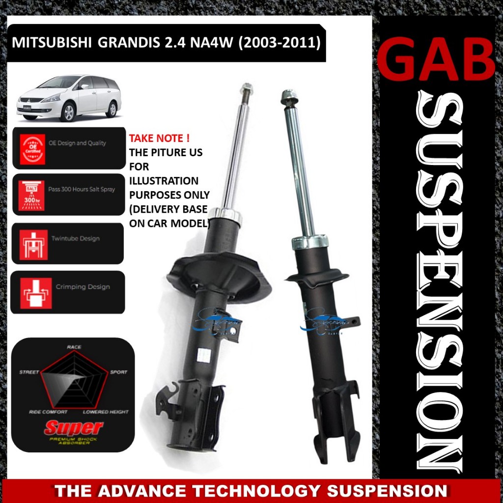 ORIGINAL SET GAB SUPER FRONT ABSORBER/REAR ABSORBER - MITSUBISHI ...