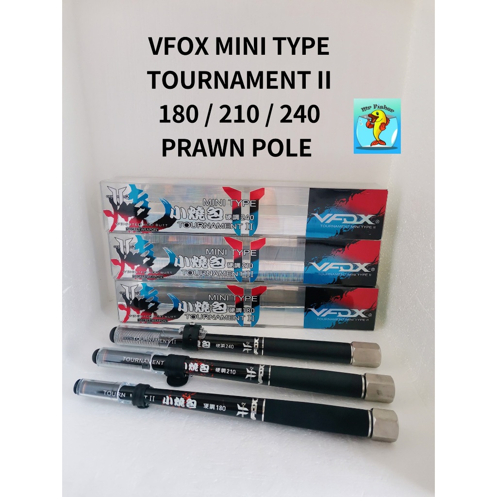 FISHER VFOX MINI TYPE TOURNAMENT 11 180/210 /240 PRAWN POLE JORAN UDANG ...
