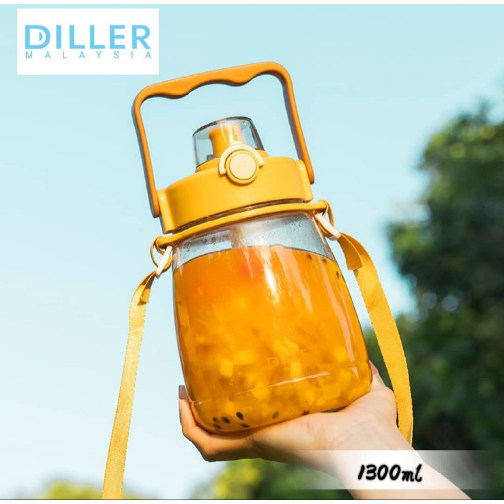 Diller Vintage Large Capacity PC Water Bottle (D60-1300ml) | Shopee ...