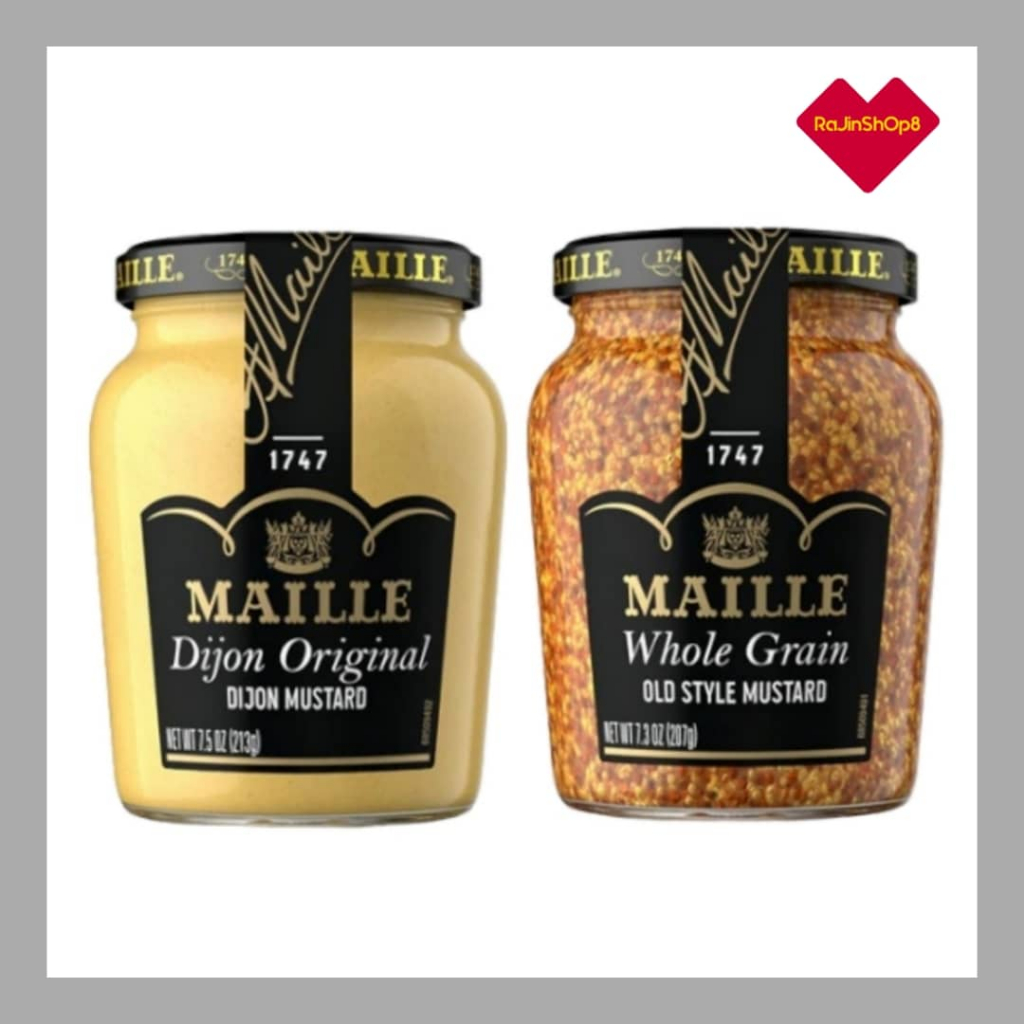 MAILLE - Dijon Originale Traditional Dijon Mustard & Wholegrain Mustard ...