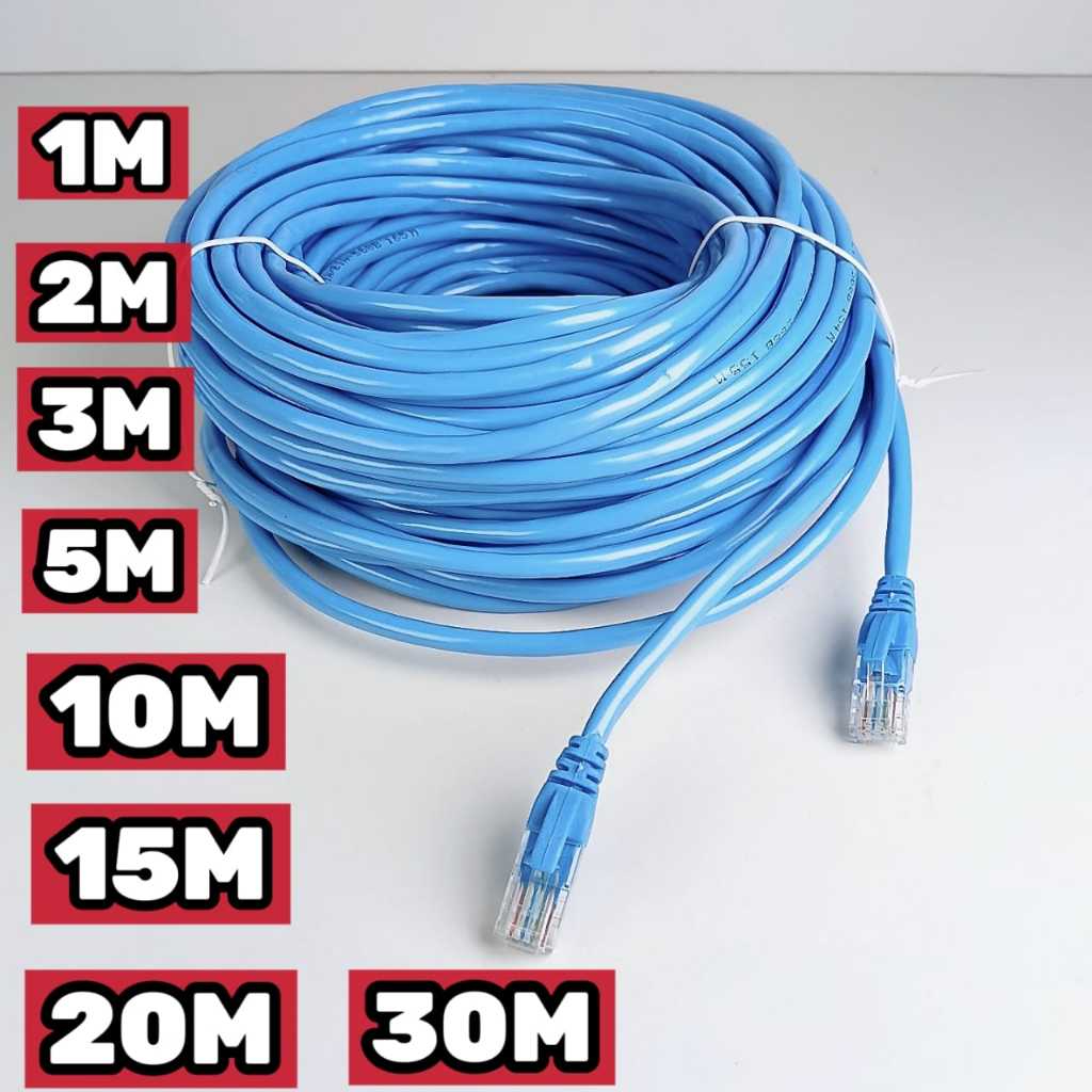 (siap pasang) wayar kabel internet cat6 RS PRO MALE RJ45 TO MALE RJ45 ...