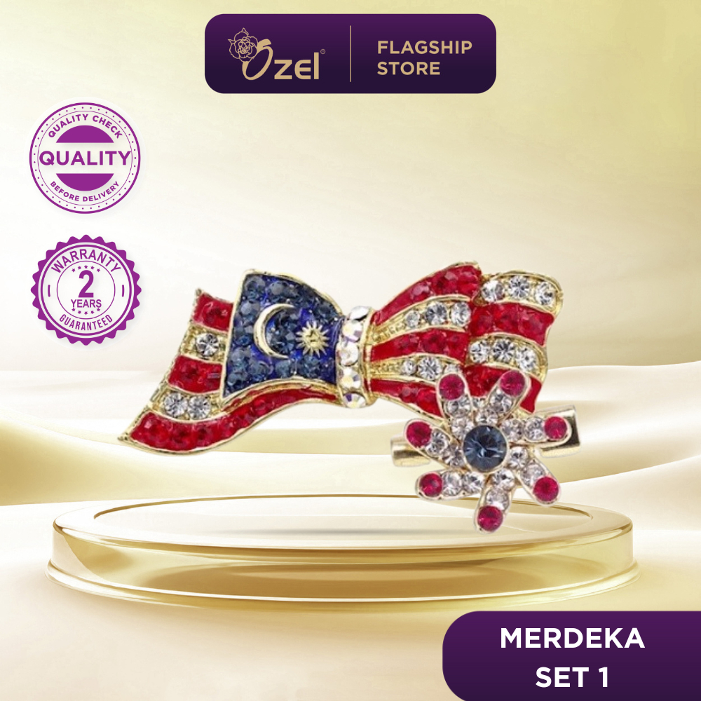 Ozel Merdeka Set 1 Brooch B163 + G30040 | Kerongsang dan Pin Merdeka ...