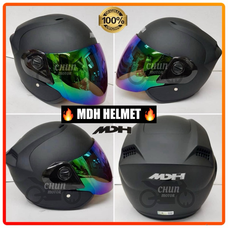 MDH Motor Helmet Same “KHI Design” With Visor (Sirim Approved) | Shopee ...