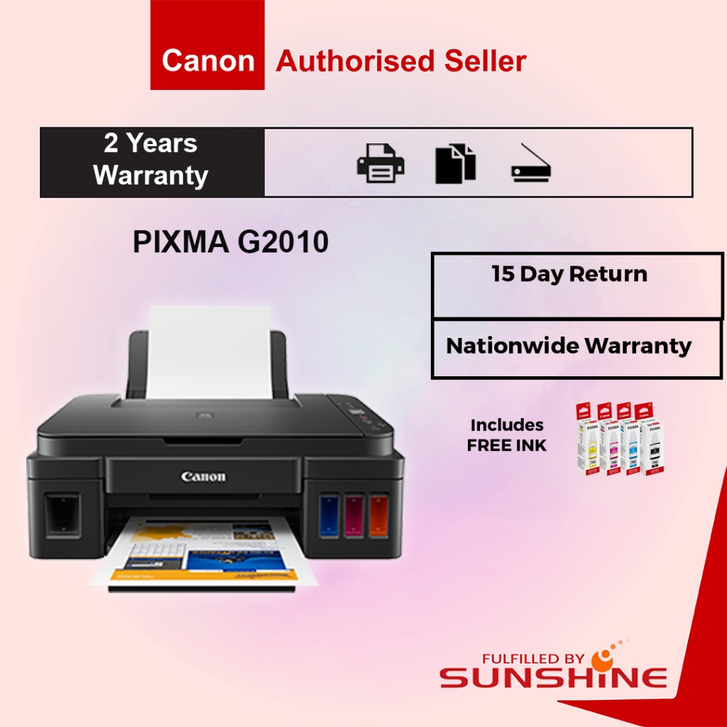 Canon G2010 / G3010 (Wifi) Pixma All In One Ink Tank Printer ( G2020 G3020 E470 E410 L3250 580 ...