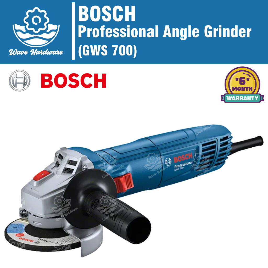 BOSCH Professional Angle Grinder / Mesin Canai Potong Besi (4", GWS 700 ...