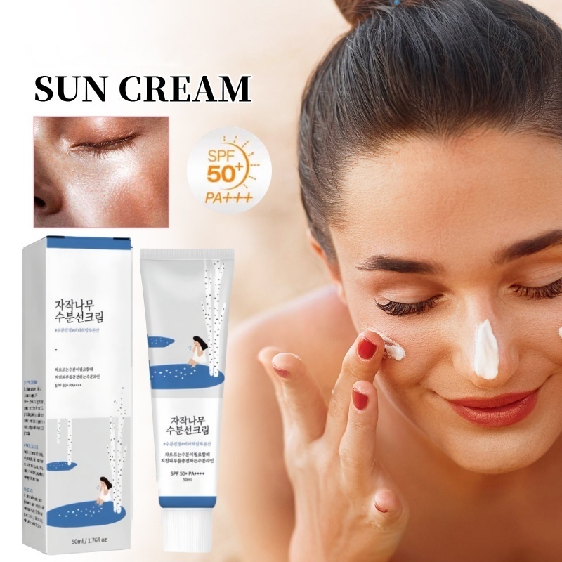 ROUND LAB Birch Juice Moisturizing Sun Cream Sunblock SPF50+ PA ...