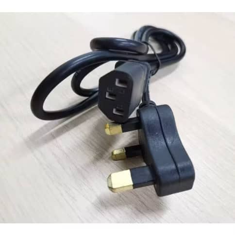 2/3Pin 1M Power Cord Cable Wire for Power Supply/ AC Adaptor/ Monitor ...