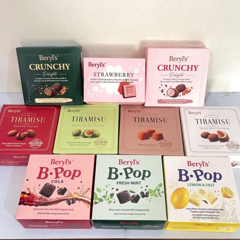 Beryl's Chocolate Tiramisu, Bpop & Crunchy box 65gr | Shopee Malaysia