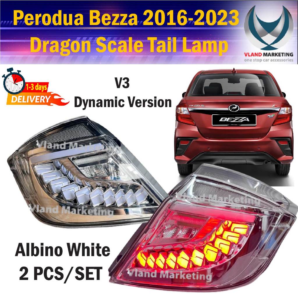 Perodua Bezza Tail Lamp Dragon Scale Dynamic Tail Lamp With Signal ...