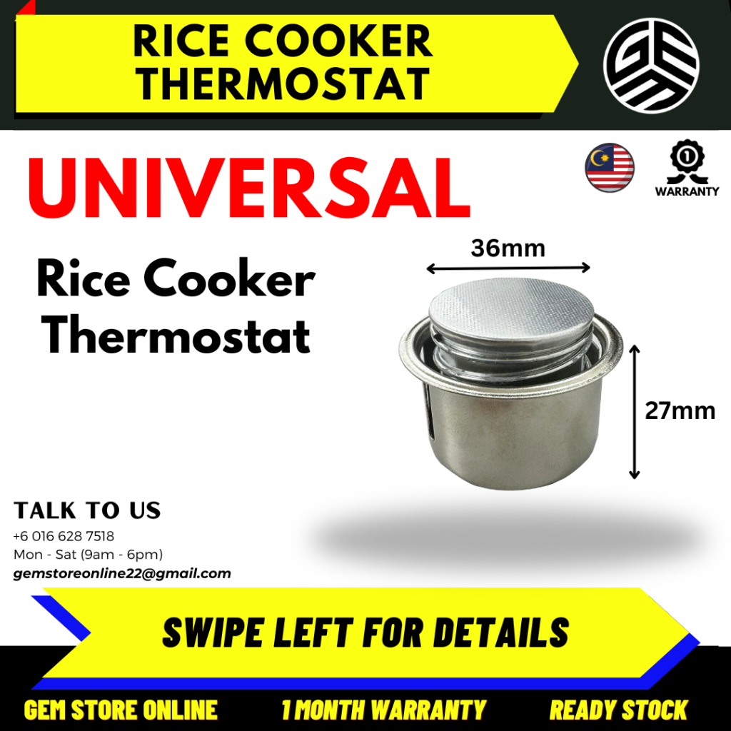 Universal Auto Electric Rice Cooker Magnetic Steel Circular Thermostat ...