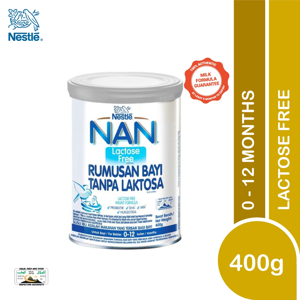 NAN® Lactose Free Infant Formula 400g / NAN® Rumusan Bayi Tanpa Laktosa ...