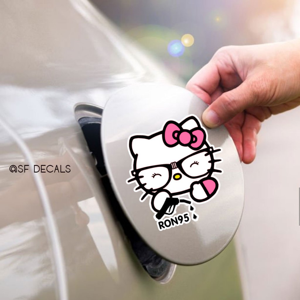 HELLO KITTY Car Fuel Tank Sticker | Shopee Malaysia