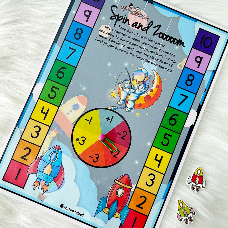 Spin and Zoom Game Activity with Paperclip | Shopee Malaysia