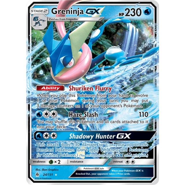 Pokémon TCG Greninja Card - Card Sticker/Touch n Go Card Sticker Cover ...